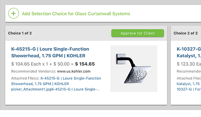 Construction Client Selections Software - UDA ConstructionOnline™